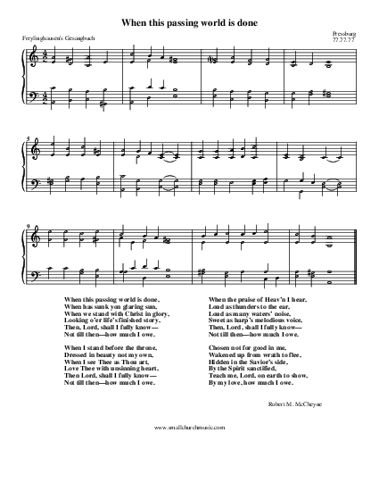 When This Passing World Is Done - Hymnary.org When This Passing World Is Done - Hymnary.org