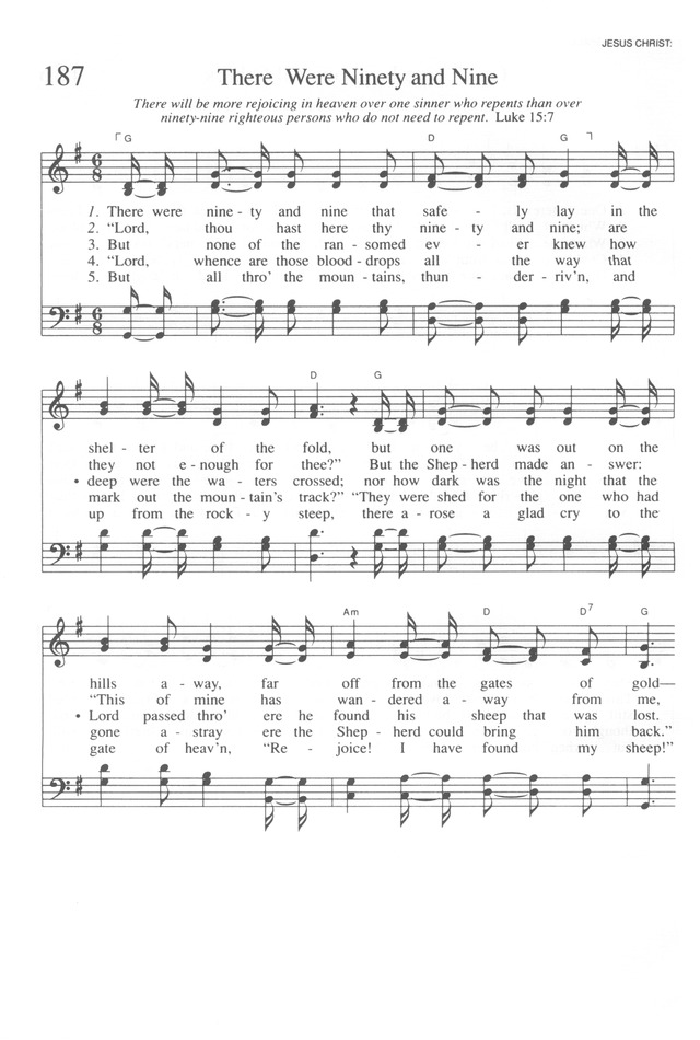 There Were Ninety and Nine - Hymnary.org There Were Ninety and Nine - Hymnary.org