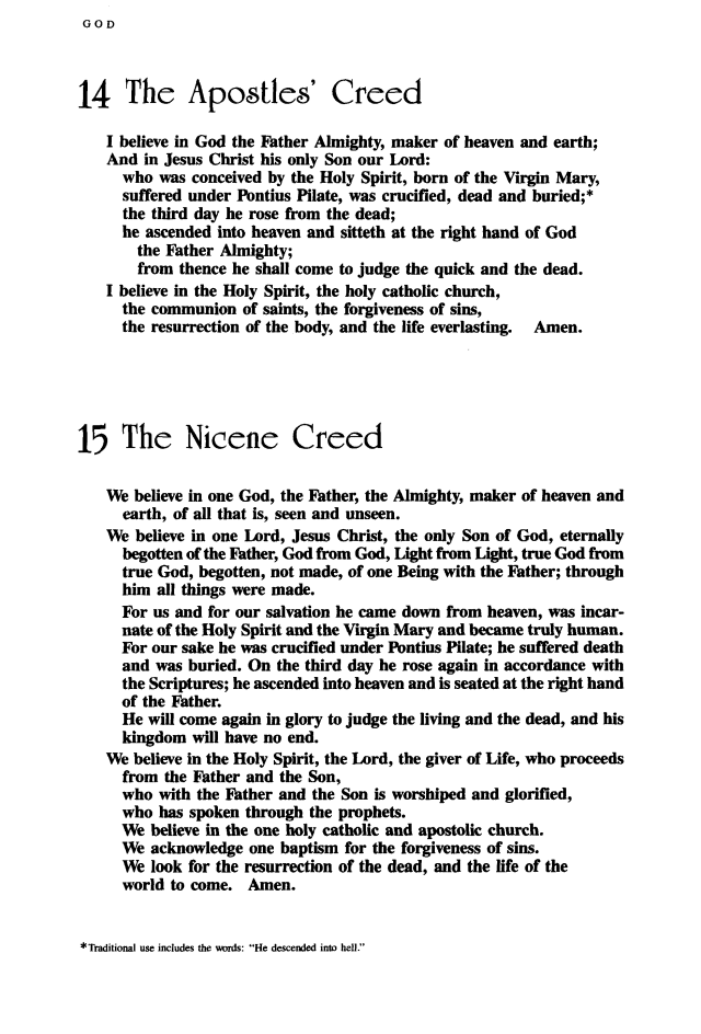 Nicene Creed And Apostles' Creed Venn Diagram Creed Nicene A