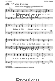 We are soldiers in the army We have to fight although we have to cry ...