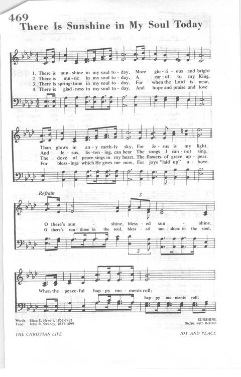African Methodist Episcopal Church Hymnal 469. There is sunshine in my ... African Methodist Episcopal Church Hymnal 469. There is sunshine in my ...