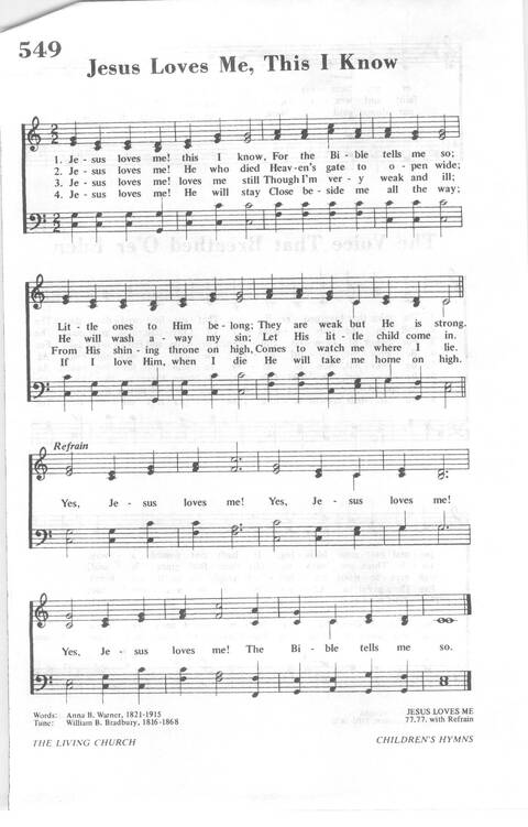 African Methodist Episcopal Church Hymnal 549. Jesus loves me! this I ...