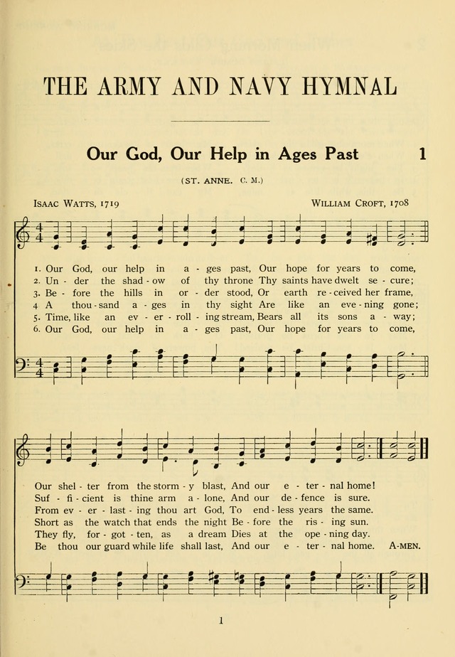 The Army and Navy Hymnal page 1 | Hymnary.org