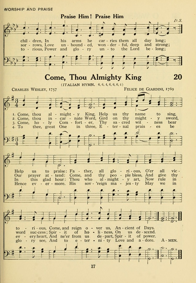 The Army and Navy Hymnal page 17 | Hymnary.org