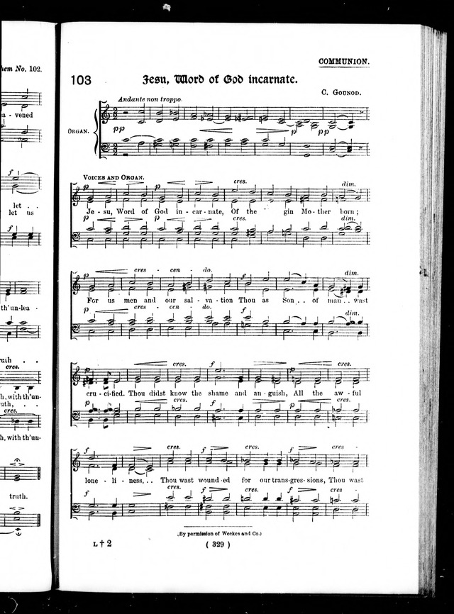 The Baptist Church Hymnal: chants and anthems with music page 544 ...