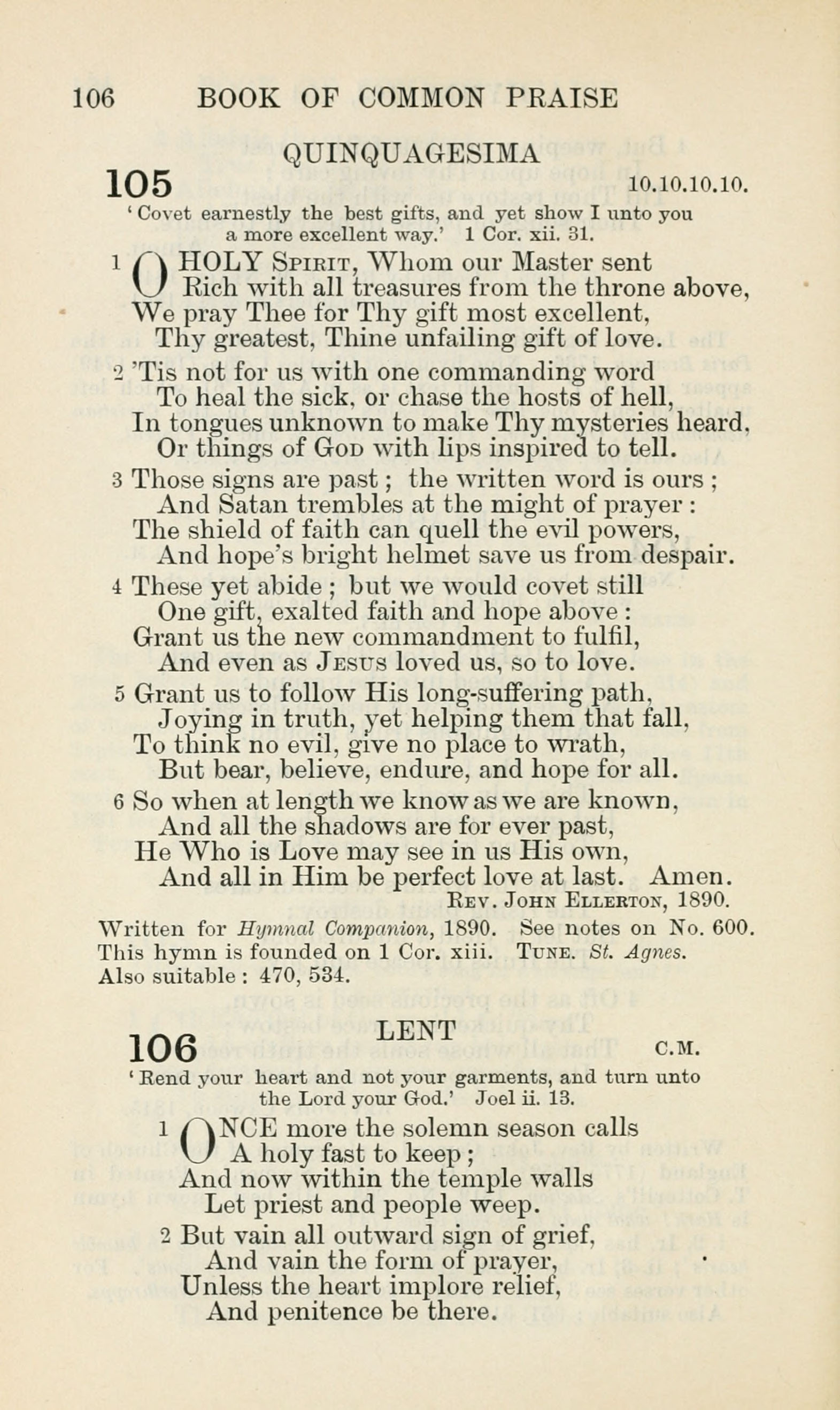 The Book of Common Praise: being the Hymn Book of the Church of England ...