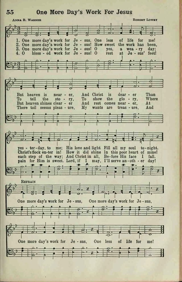 One More Day's Work For Jesus | Hymnary.org