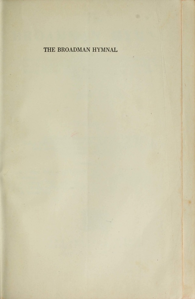 The Broadman Hymnal page iv | Hymnary.org