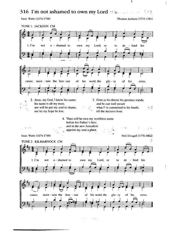 Complete Anglican Hymns Old And New 316b Im Not Ashamed To Own My