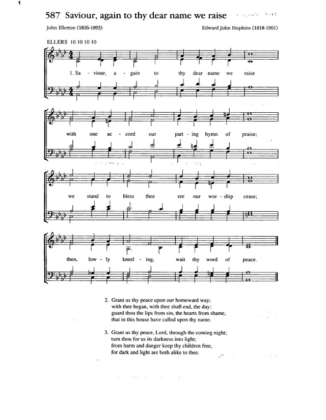 Complete Anglican Hymns Old and New 587. Saviour, again to thy dear ...
