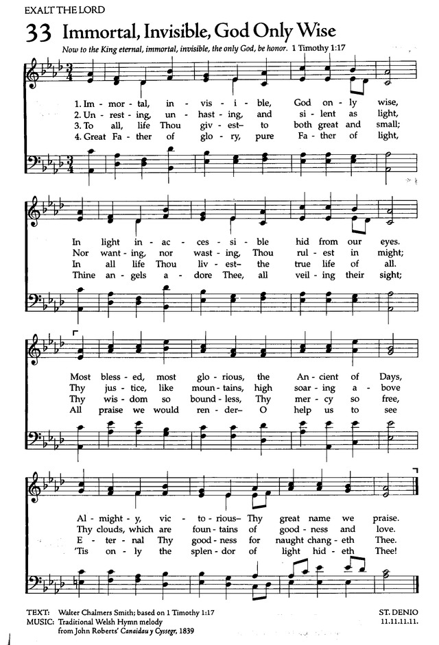 The Celebration Hymnal: songs and hymns for worship 33. Immortal ...