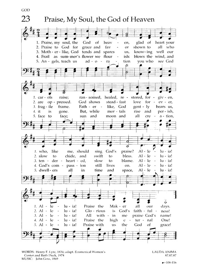 Praise, My Soul, the God of Heaven | Hymnary.org
