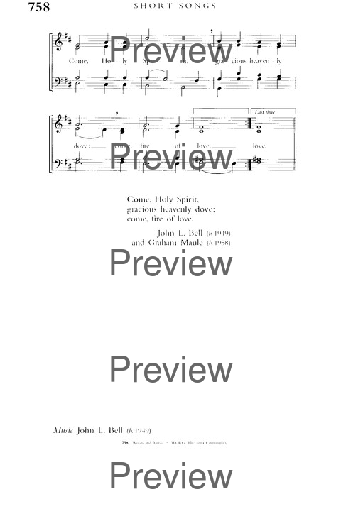 Come, Holy Spirit | Hymnary.org