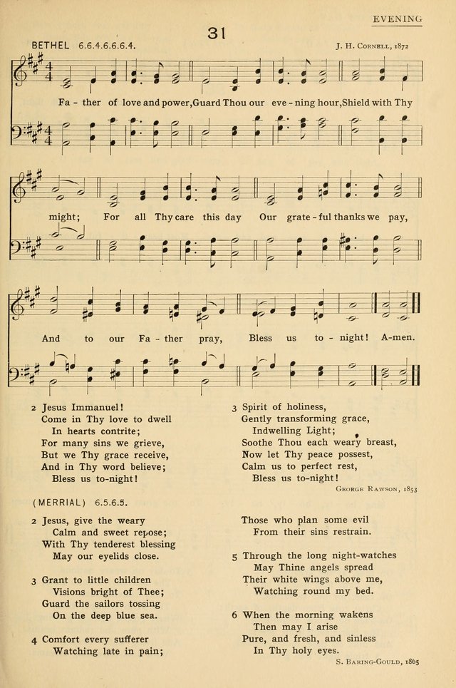 Church Hymns and Tunes 30. Now the day is over | Hymnary.org