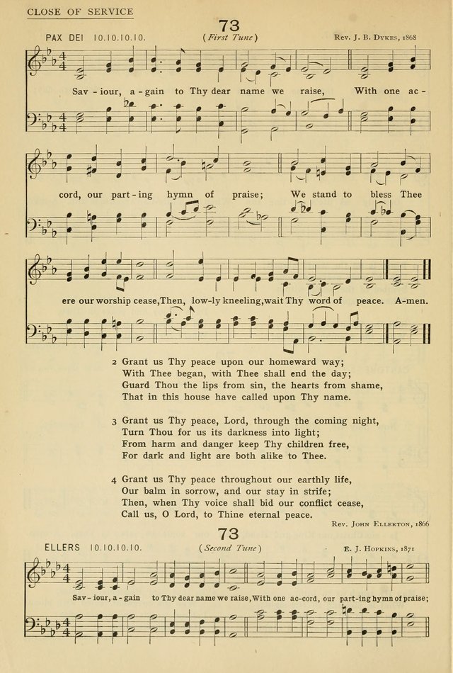 Church Hymns and Tunes 73a. Saviour, again to Thy dear name we raise ...
