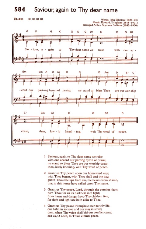 Complete Mission Praise 584. Saviour, again to Thy dear name we raise ...