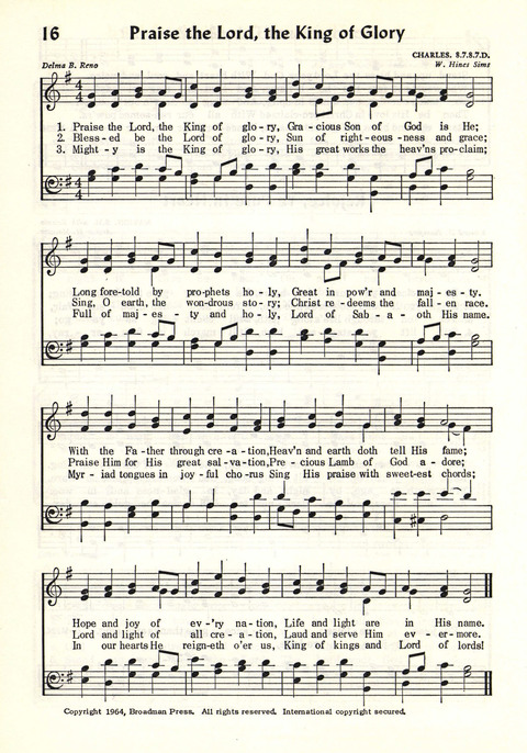 Praise The Lord The King Of Glory