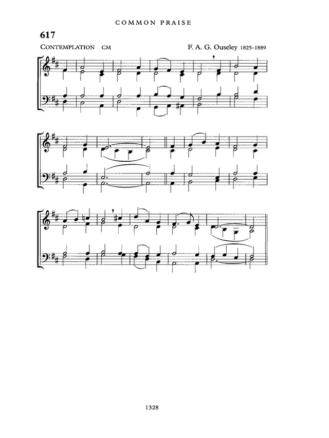 CONTEMPLATION (Ouseley) | Hymnary.org