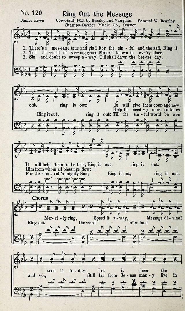 Ring out the message | Hymnary.org