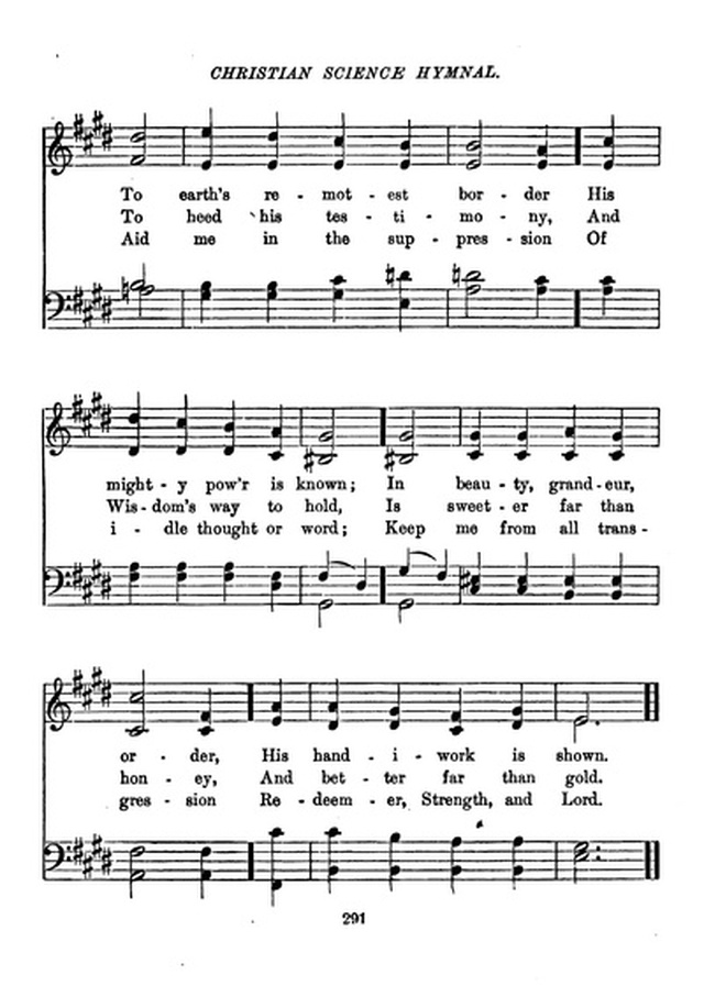 Christian Science Hymnal page 291 | Hymnary.org