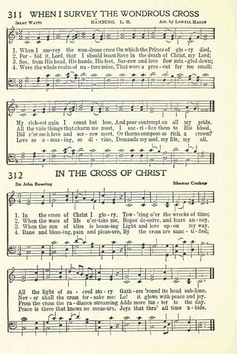 Church Service Hymns 311. When I survey the wondrous cross | Hymnary.org
