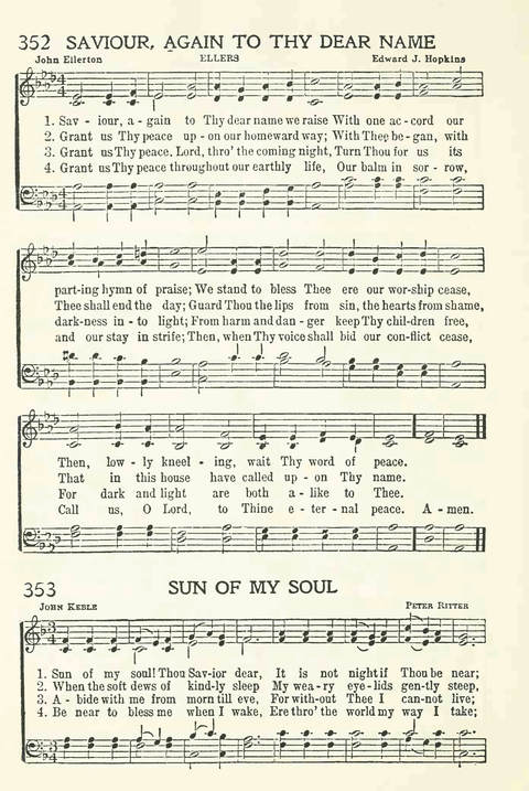 Church Service Hymns 352. Saviour, again to Thy dear Name we raise ...