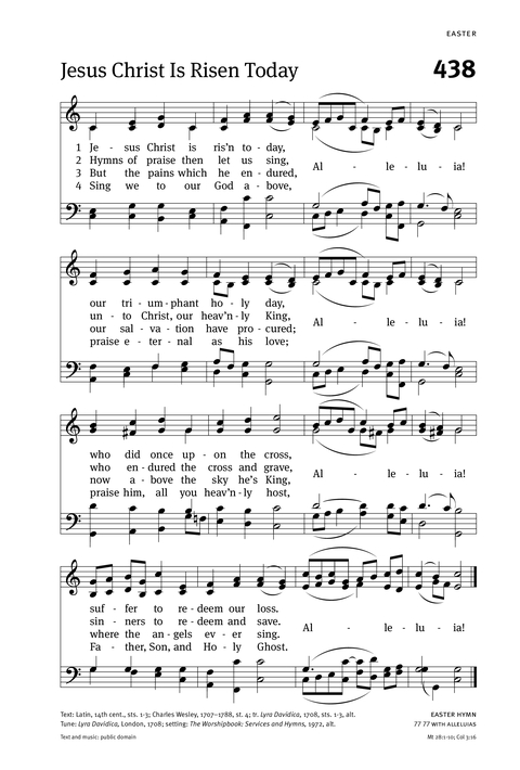 Jesus Christ is Risen Today | Hymnary.org