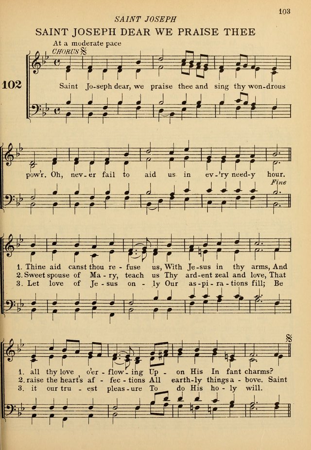 Saint Joseph dear we praise thee and sing | Hymnary.org
