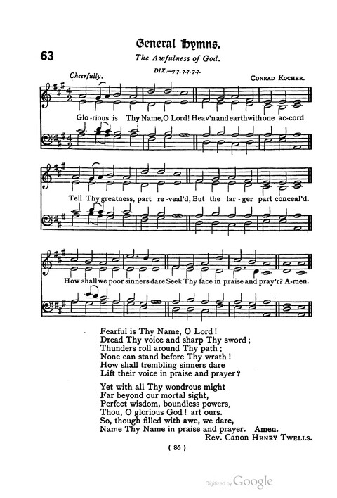 Glorious is Thy name, O Lord | Hymnary.org