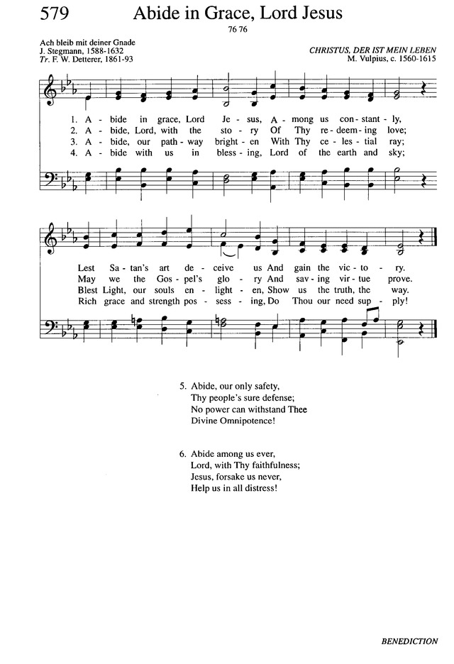Abide in Grace, Lord Jesus | Hymnary.org