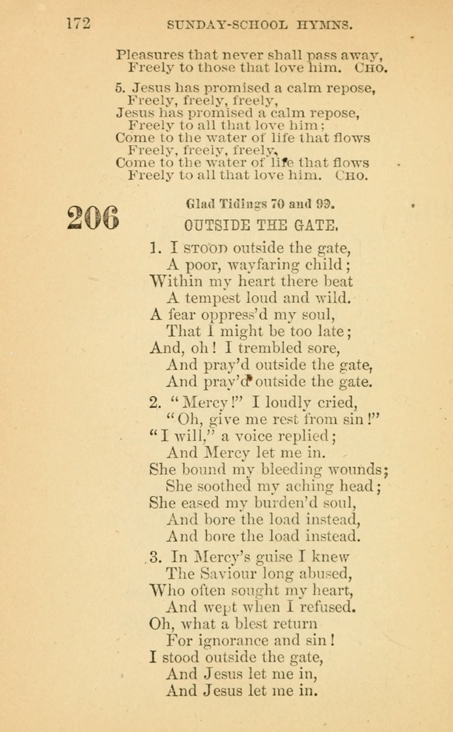 The Eclectic Sabbath School Hymn Book page 172 | Hymnary.org