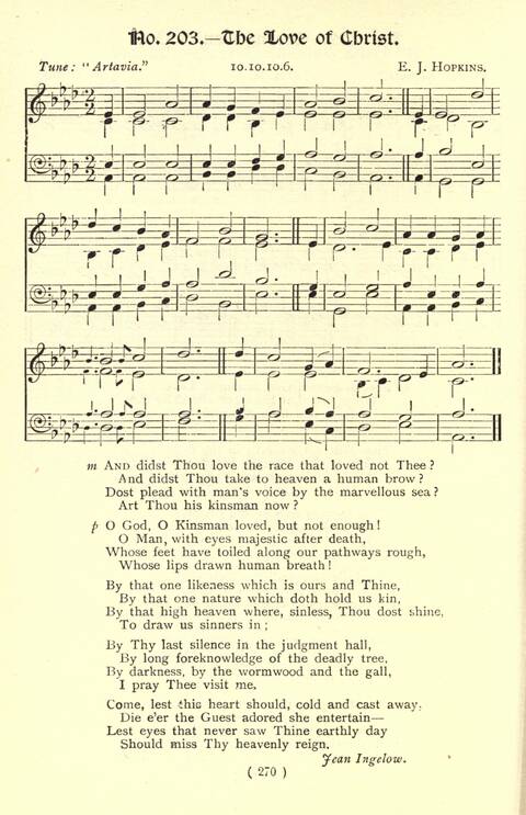 The Fellowship Hymn Book 203. And didst Thou love the race that loved ...