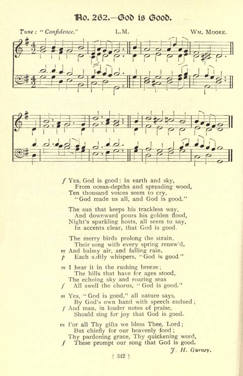 The Fellowship Hymn Book 262. Yes, God is good; in earth and sky ...