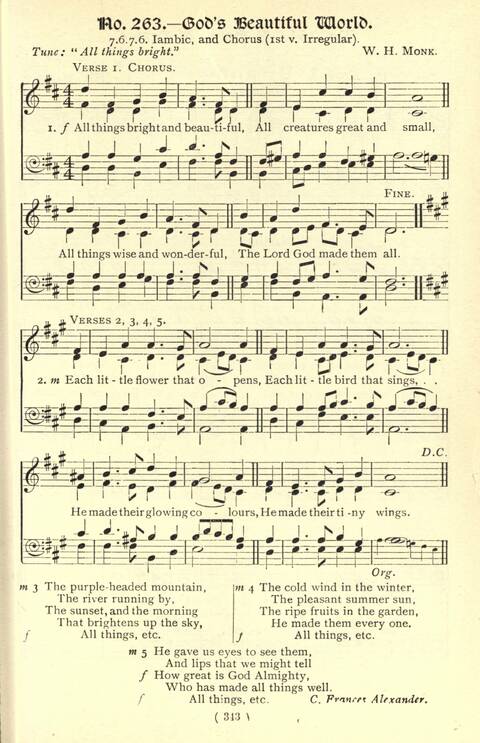 The Fellowship Hymn Book 263. All things bright and beautiful | Hymnary.org