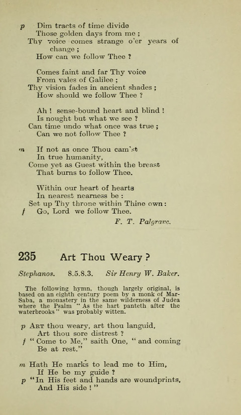 The Fellowship Hymn Book 235. Art thou weary, art thou languid ...