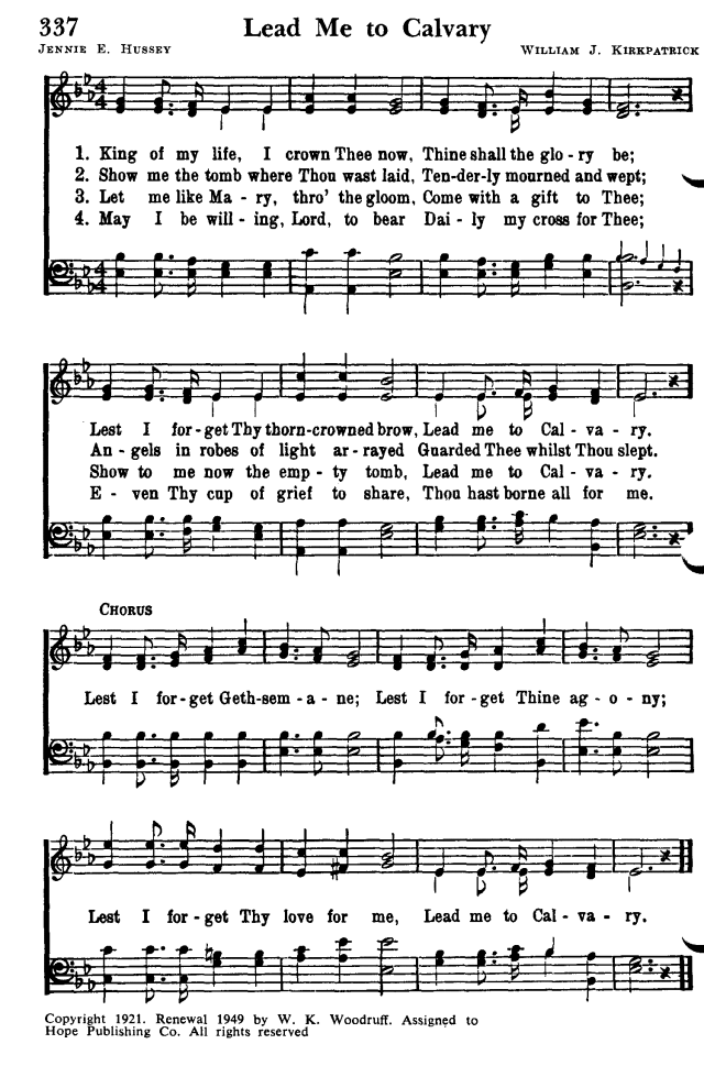 Favorite Hymns of Praise 338. O sacred Head, now wounded | Hymnary.org