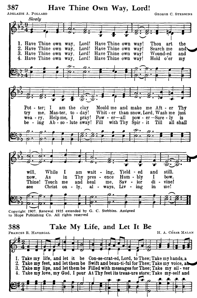 Favorite Hymns of Praise 388. Take my life, and let it be | Hymnary.org