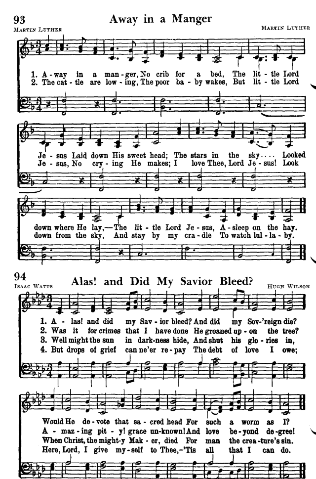 Favorite Hymns of Praise 95. Alas, and did my Savior bleed? | Hymnary.org