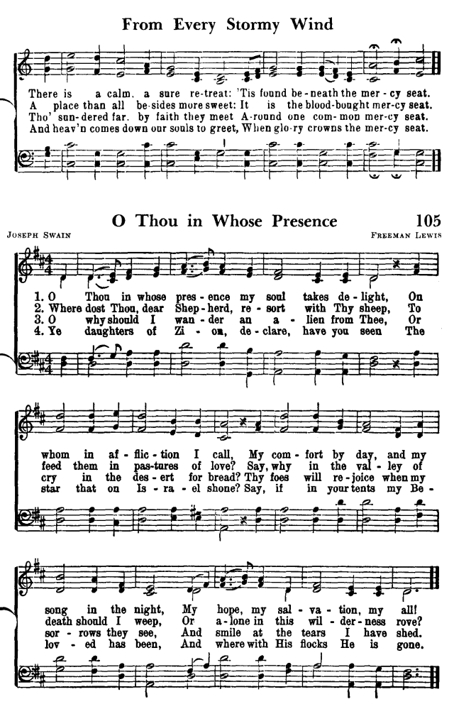 Favorite Hymns Of Praise 105 O Thou In Whose Presence My Soul Takes