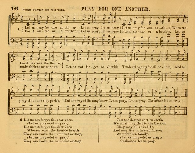 Let us pray for one another, let us pray for one another when we kneel ...