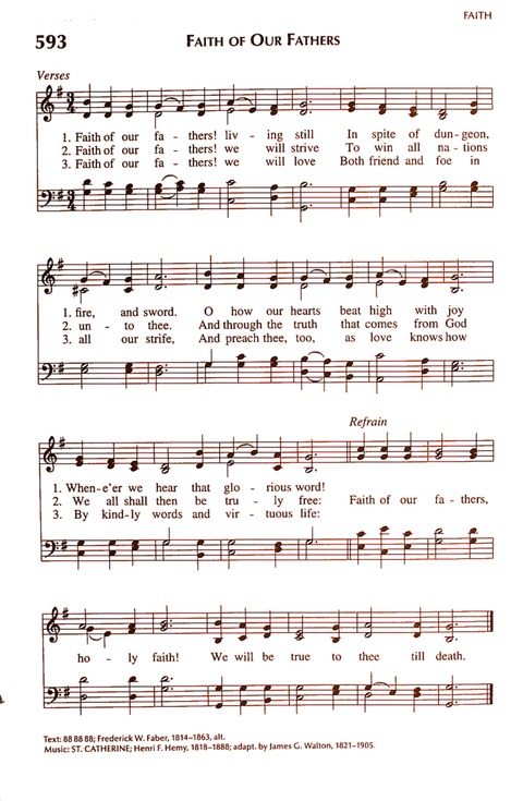 Faith of our fathers, living still | Hymnary.org