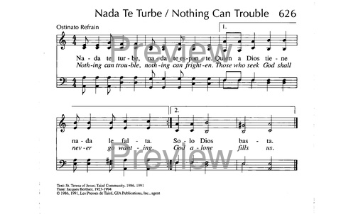 Gather Comprehensive, Second Edition 626. Nada te turbe, nada te ...