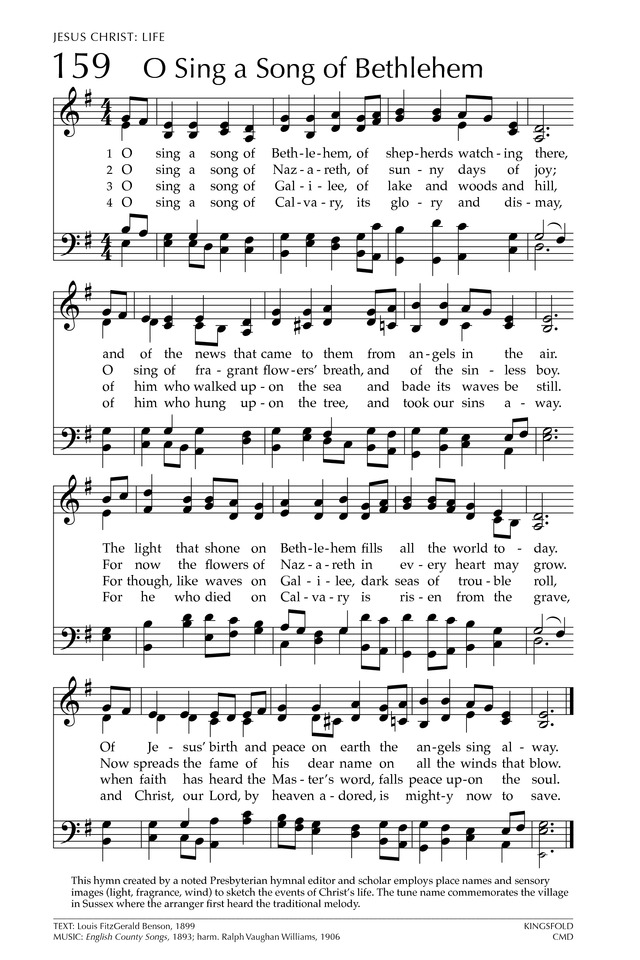 O Sing a Song of Bethlehem | Hymnary.org