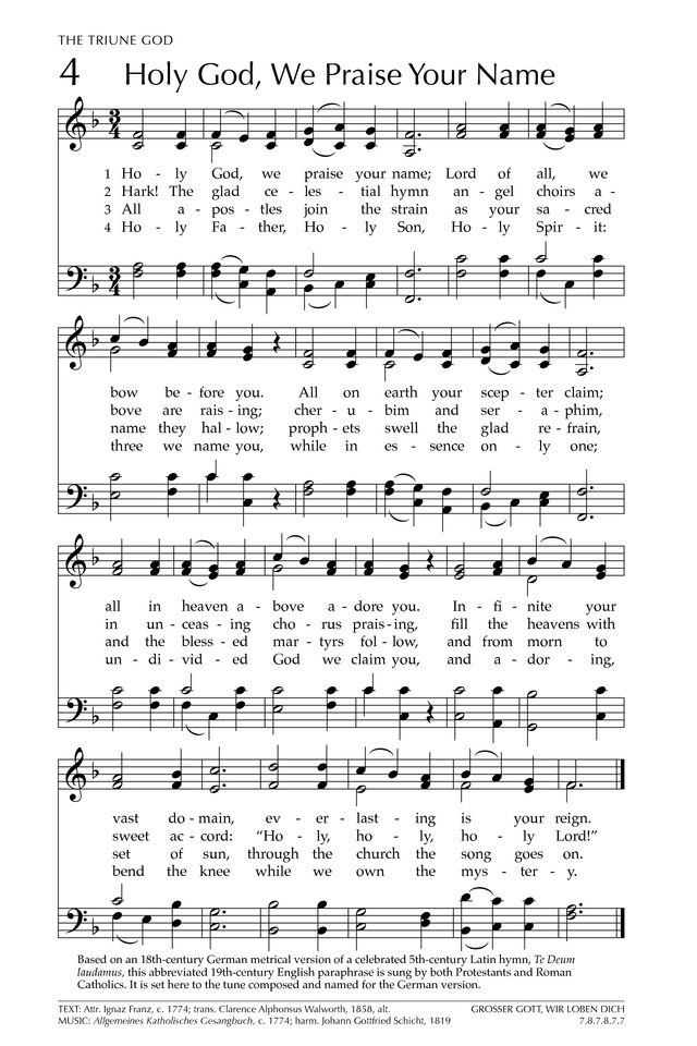 Holy God, We Praise Thy Name - Hymnary.org