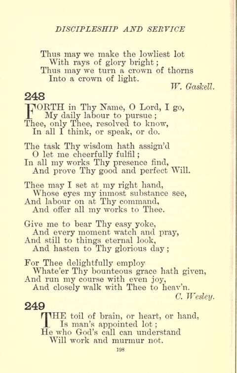 The Golden Hymn Book 248 Forth In Thy Name O Lord I Go