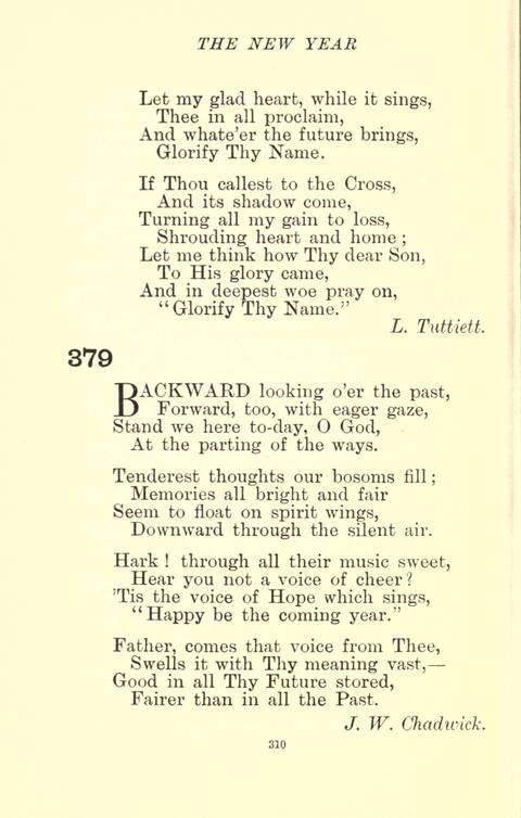 The Golden Hymn Book 379. Backward looking o'er the past | Hymnary.org