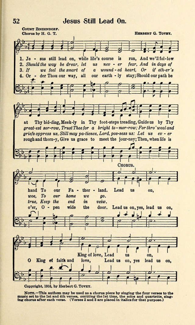 [Jesus still lead on, while life's course is run] | Hymnary.org