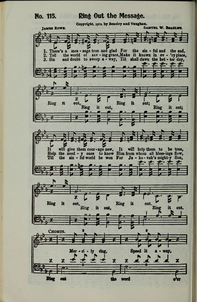 Ring out the message | Hymnary.org
