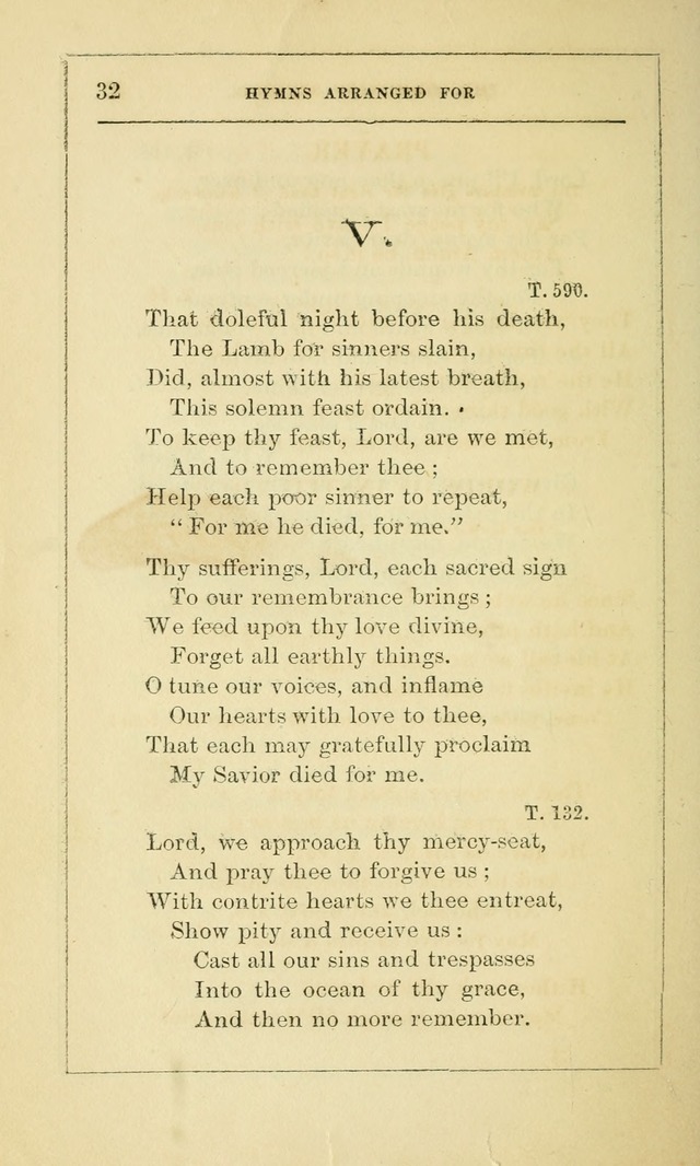 Hymns Arranged for the Communion Service of the Church of the United ...