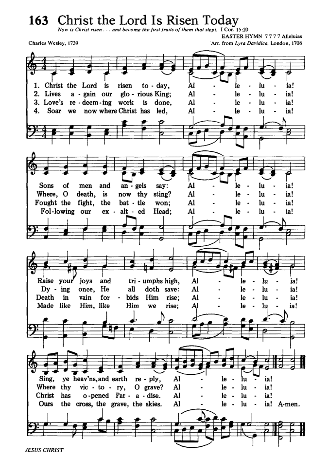 Hymns for the Living Church 163. Christ the Lord is risen today ...